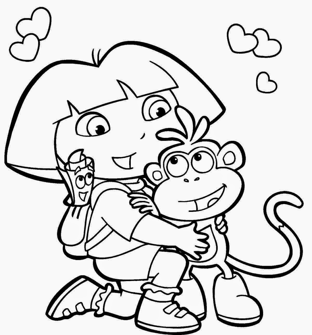 Dora And Boots Like To Adventure Coloring For Kids Dora Coloring dora-and-boots-like-to-adventure-coloring-for-kids-dora-coloring