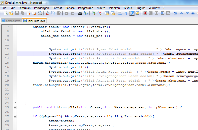Lilis Suryani: Cara Membuat Program Scanner Menggunakan Bahasa Java