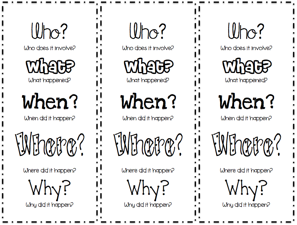 The Best of Teacher Entrepreneurs: FREE LANGUAGE ARTS LESSON - “5 W’s ...