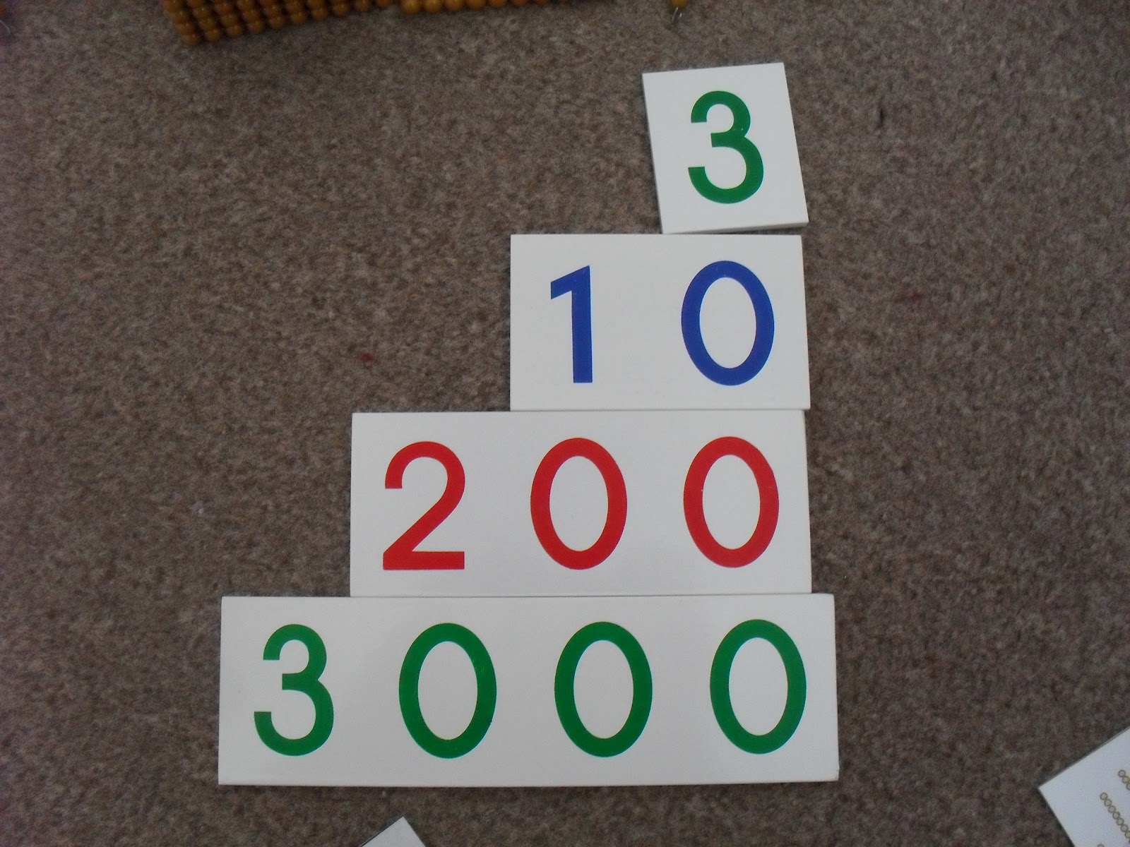 a muslim homeschool: Written numbers in word form....Montessori style!