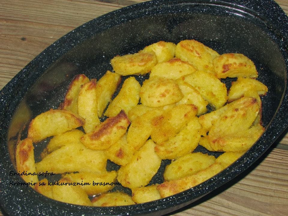 Enidina sofra: Krompir sa kukuruznim brasnom