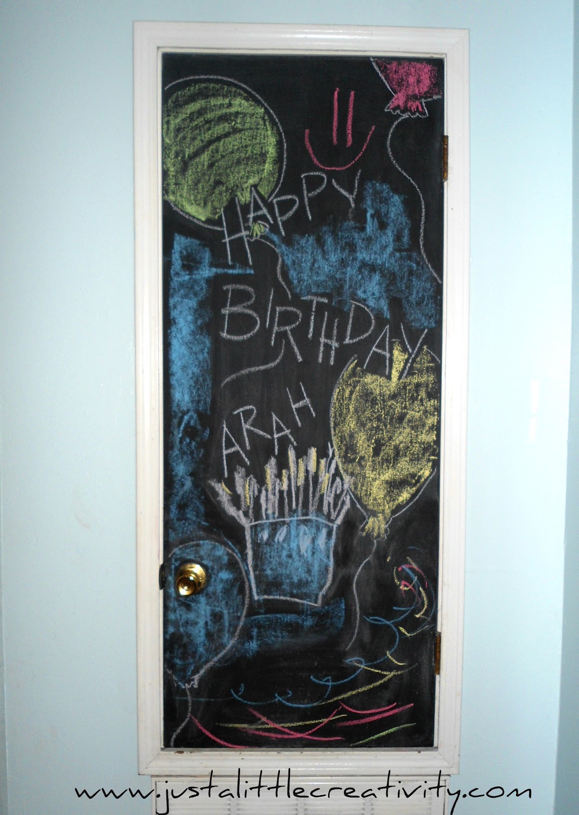 Chalkboard Pantry Door Makeover