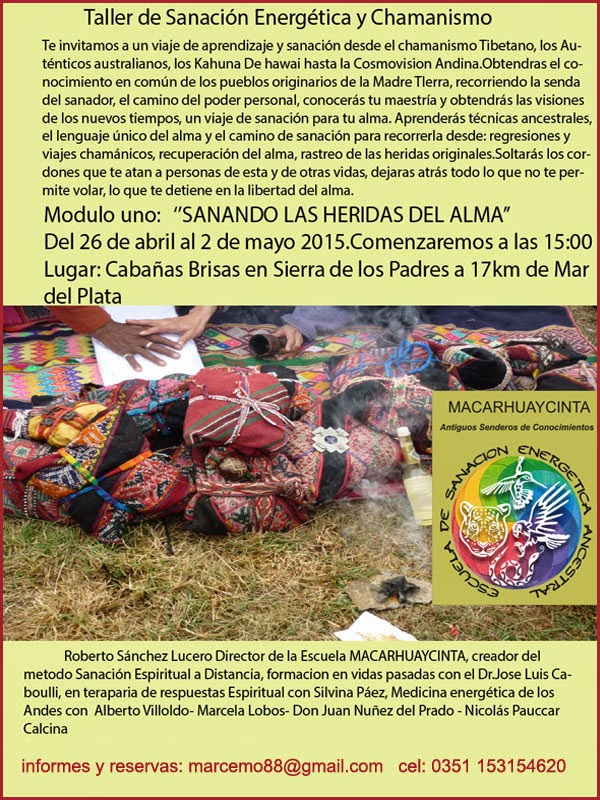 portal terapias cordoba: taller de sanacion energetica y chamanismo ...