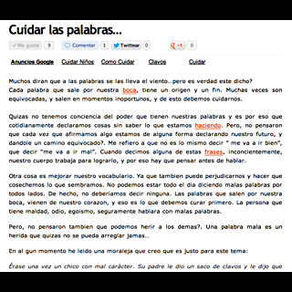TercerActo.es : ||| Cuida Tus Palabras
