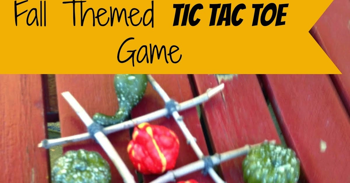 Mothering with Creativity: Fall Themed Tic-Tac-Toe Game