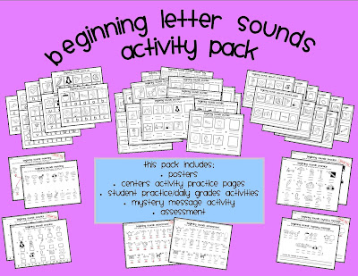 Simply Centers: Beginning Sounds Activity Pack