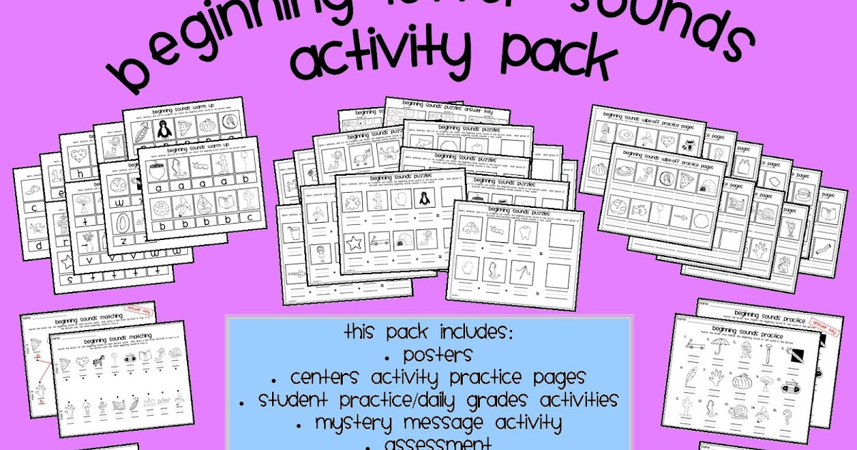Simply Centers: Beginning Sounds Activity Pack