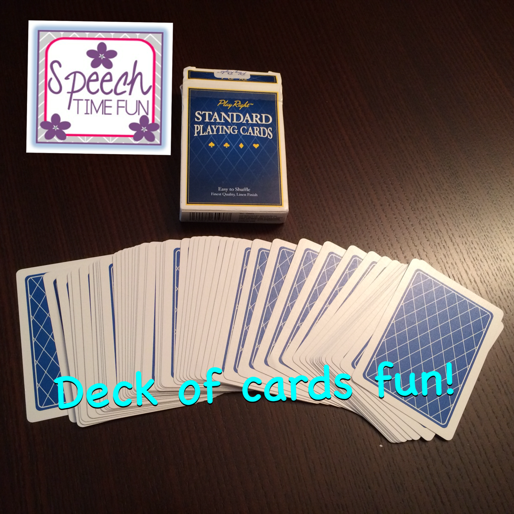 Deck of Cards DIY Fun! - Speech Time Fun: Speech and Language Activities
