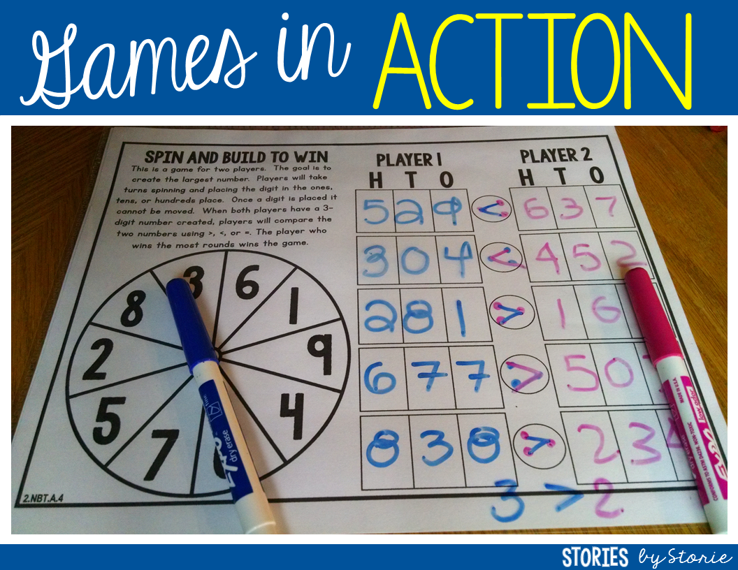 Place Value Games with Spinners