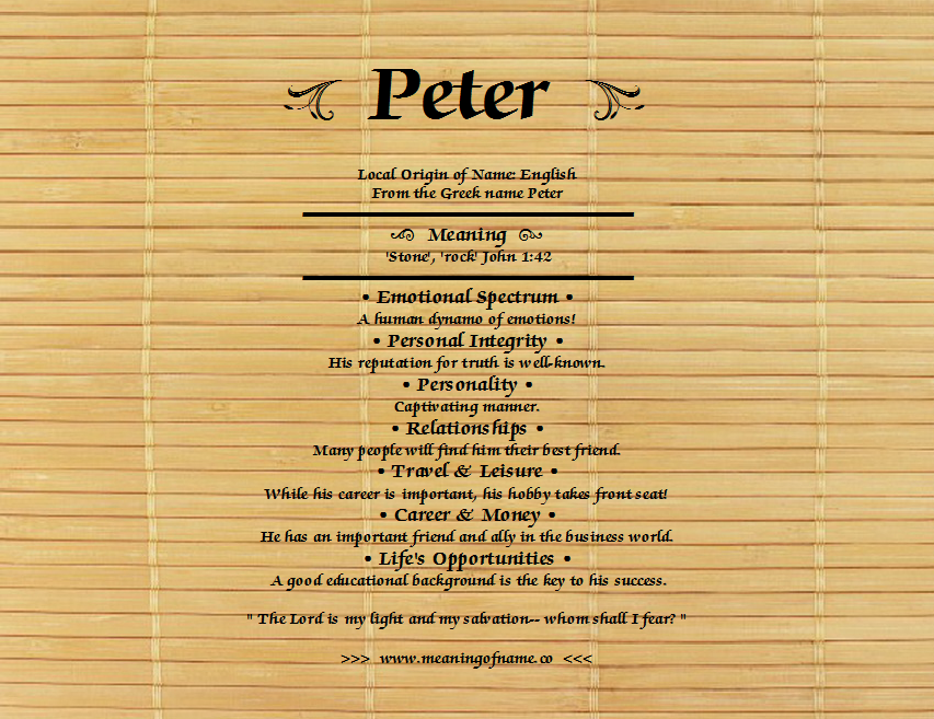 Peter Meaning Of Name peter-meaning-of-name