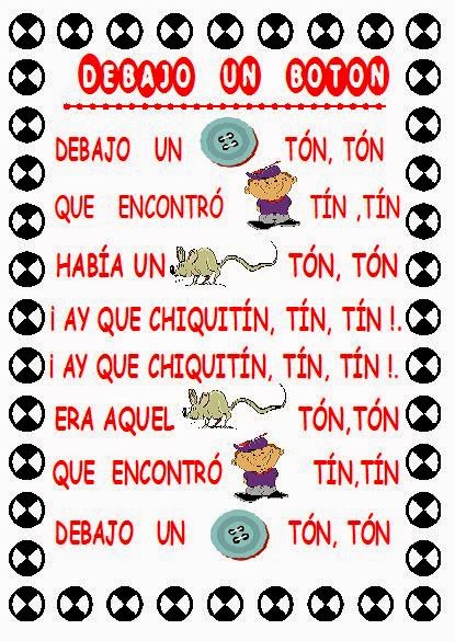 CANTORES INFANTILES: DEBAJO DE UN BOTON TON TON