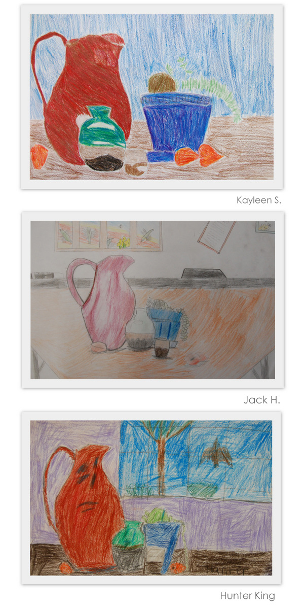 The New Hope Art Gallery: Middle School Art - Colored Pencil Still Lifes