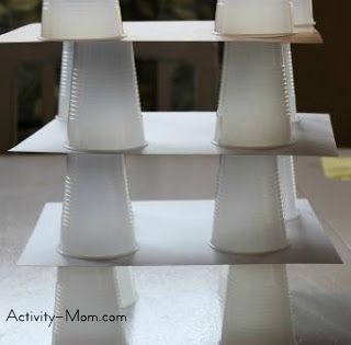 Build a Cup Tower - The Activity Mom
