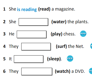 Present Continuous - ELC Super Stars
