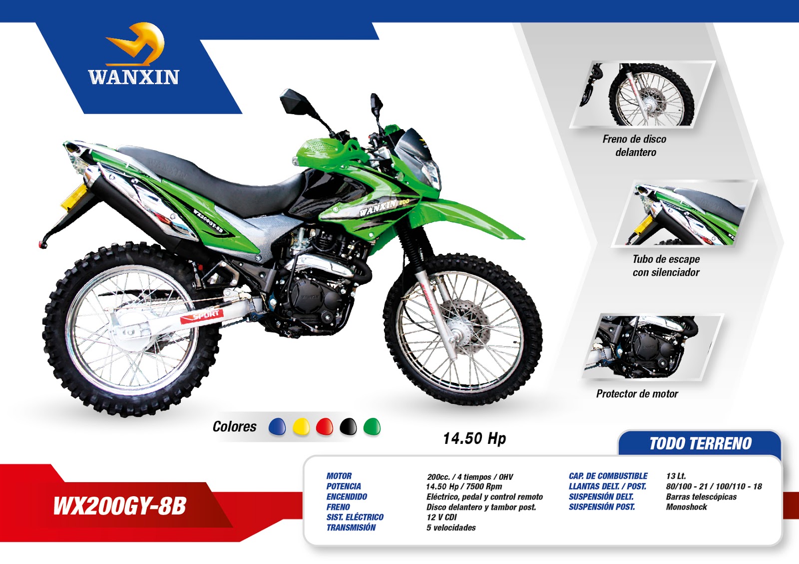 MOTOS WANXIN: Catálogo de motos