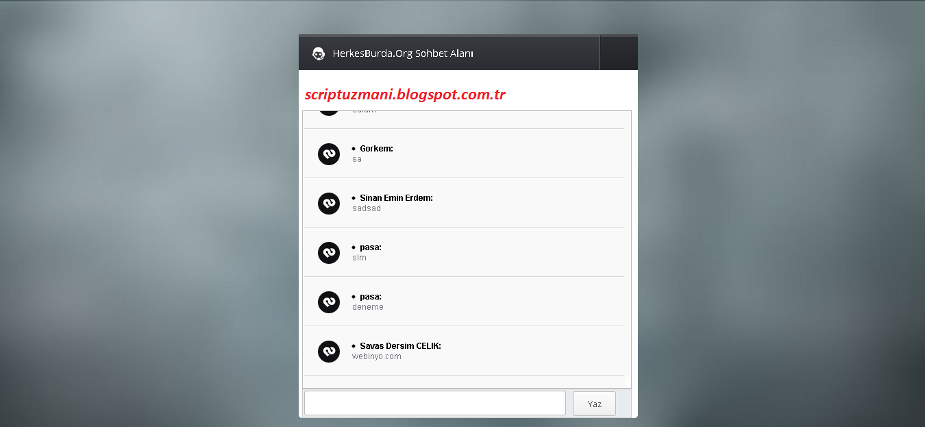 Micro Chat - Sohbet Scripti İndir - Script indir