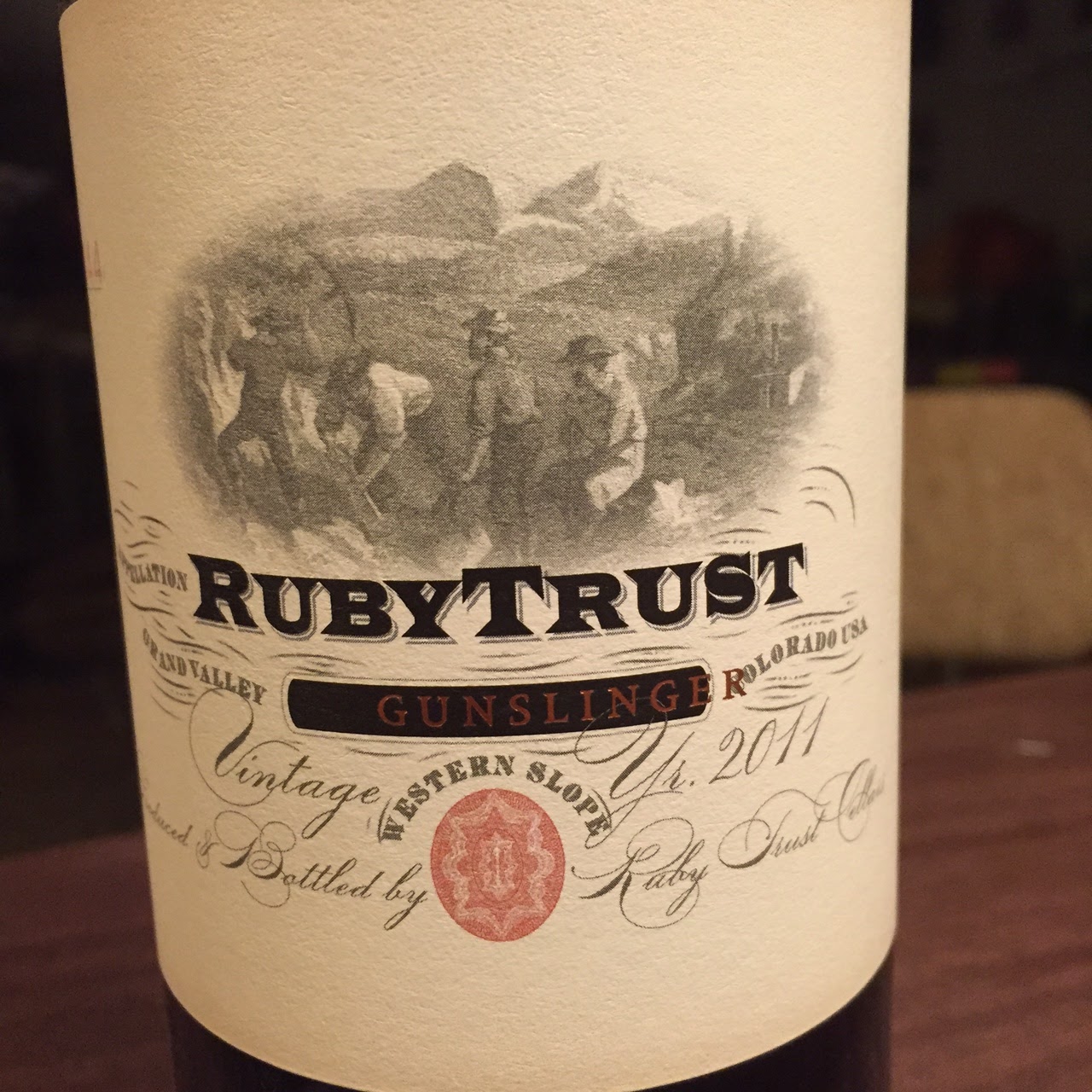 Colorado Wine Press: Wednesday's Wines: Ruby Trust Cellars Gunslinger