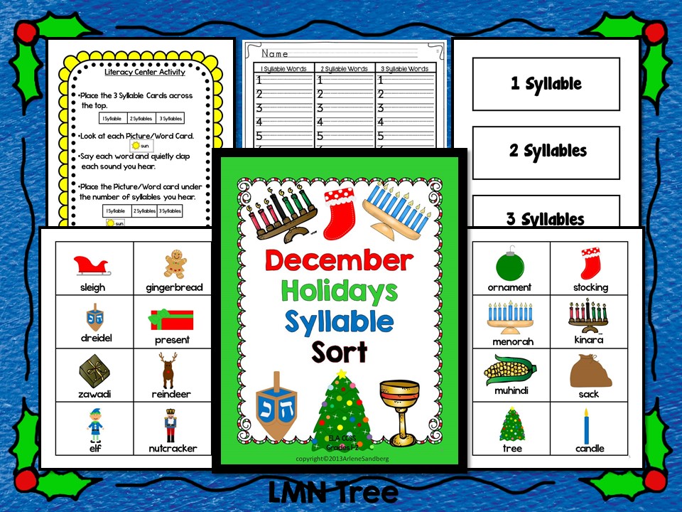 December Holiday Literacy Activity Packet - Classroom Freebies