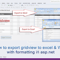 How to import /export database data from /to csv/xml/Excel using ASP.NET and C#. | DotNet - awesome