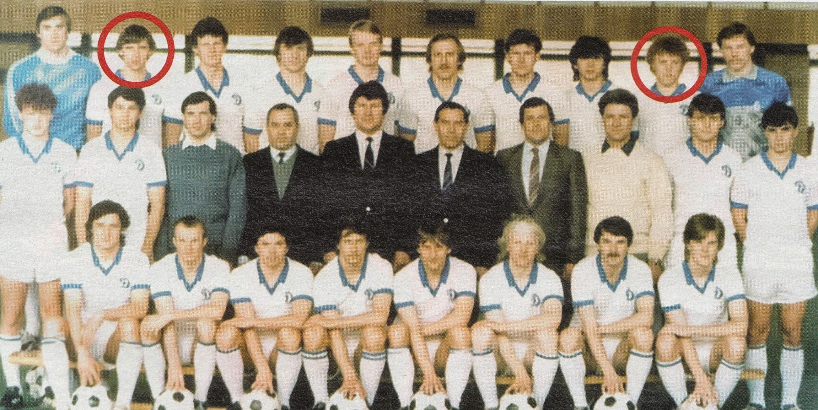 sport photo retro: Dynamo Mskva 1987 Top row: Alexander Uvarov, Alexander Borodyuk Valery ...