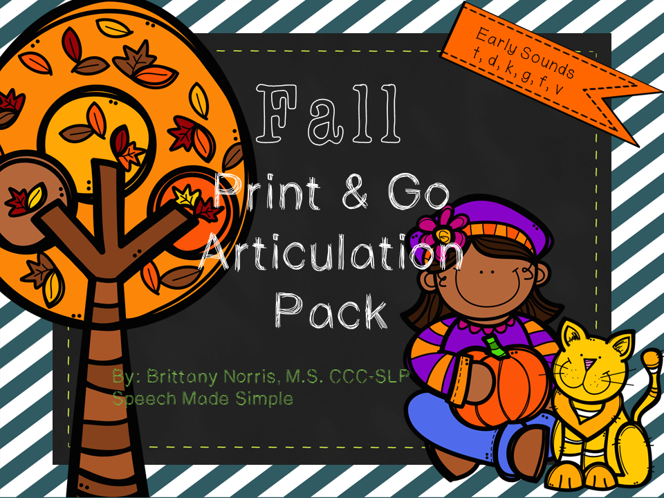 Speech Made Simple: Print and Go Articulation Packs!