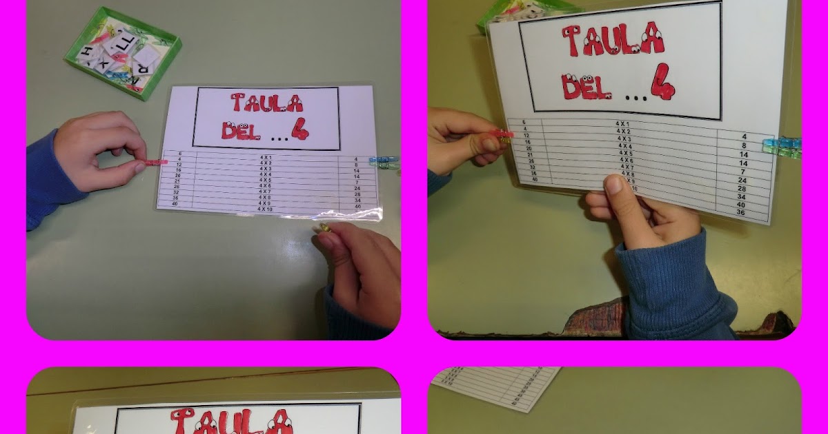 La Caseta, un lloc especial: JOC: Taules de multiplicar amb pinces La Caseta, un lloc especial: JOC: Taules de multiplicar amb pinces