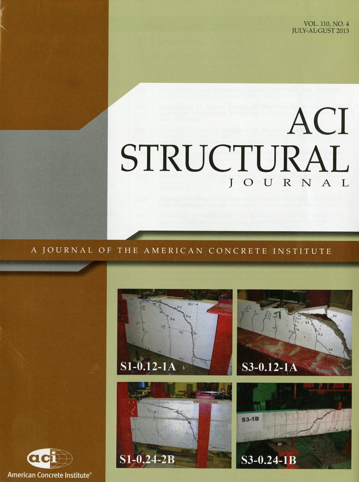 Revistas: ACI Structural Journal