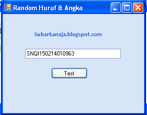 Create Random Characters & Numbers Visual Basic .NET | Sampaikan Aja