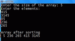 Programming Wala: Codes and Tutorials: C Program to sort using insertion sort