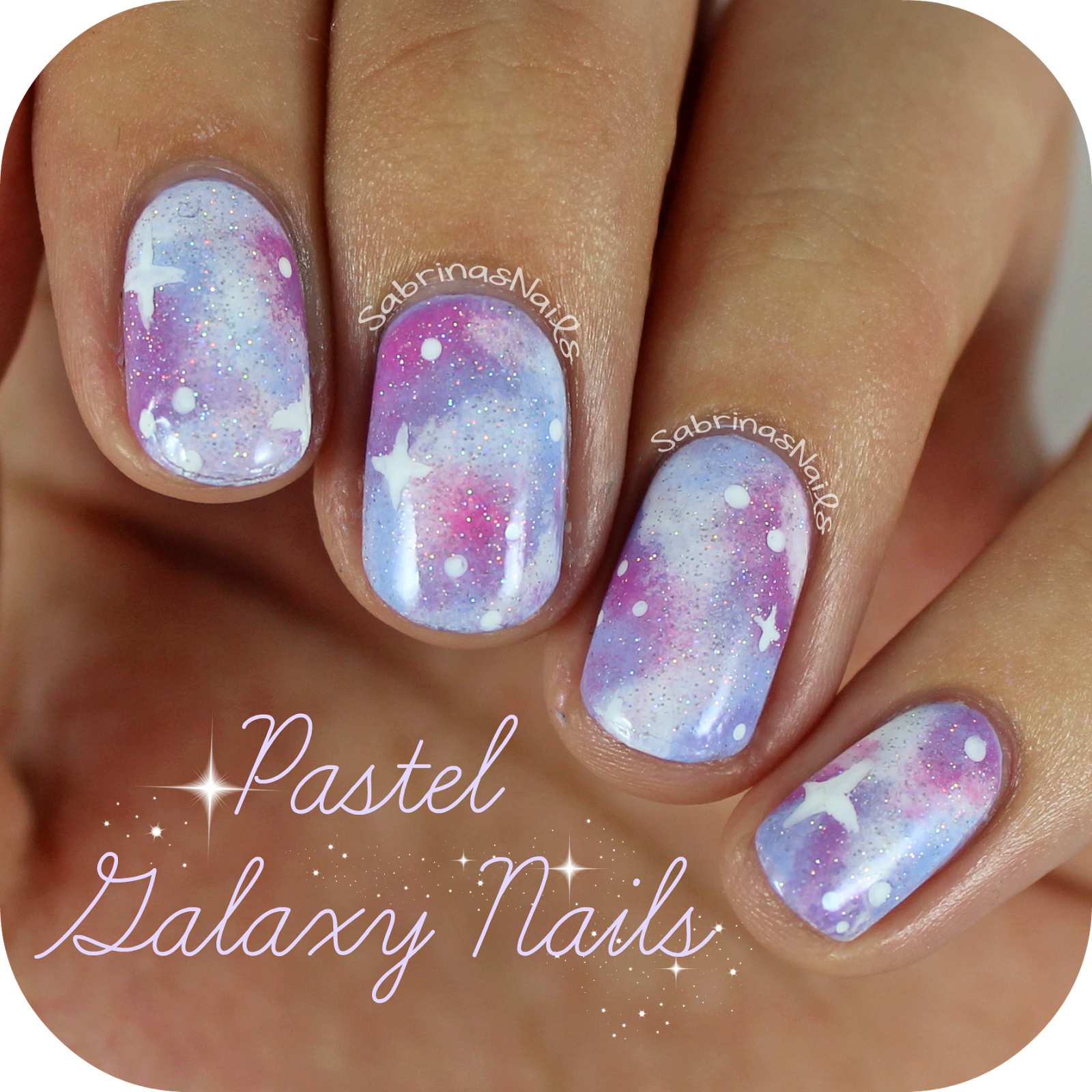 Pastel Galaxy Nails