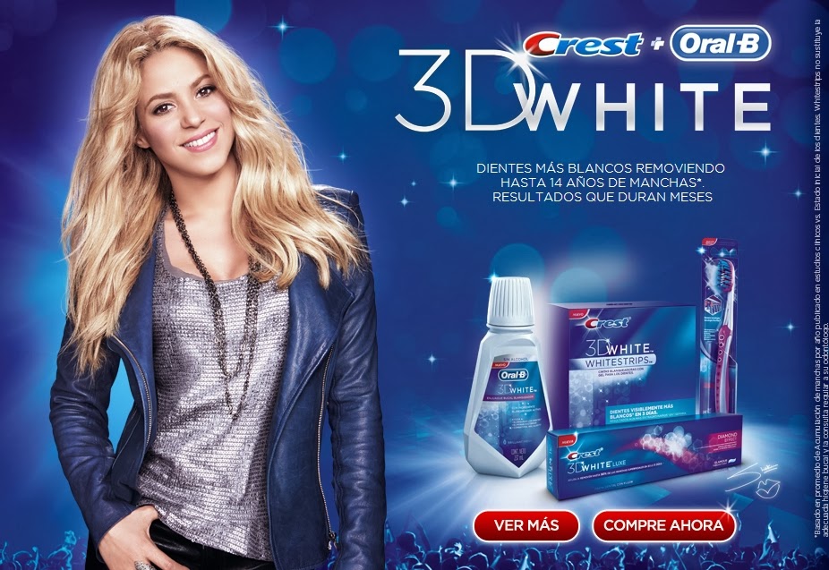 Shakira - myshakiblog: 5 Imágenes: Shakira para la campaña de Crest 3D Withe