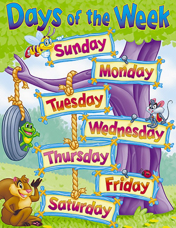 ENGLISH CORNER DAYS OF THE WEEK english-corner-days-of-the-week