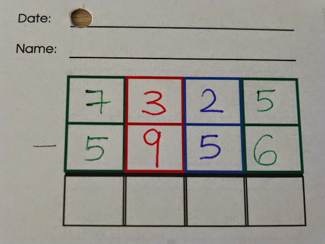 Family FECS: Montessori Activity: Stamp Game - Dynamic Subtraction
