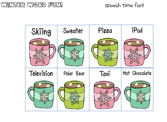 Winter Word Fun! - Speech Time Fun: Speech and Language Activities