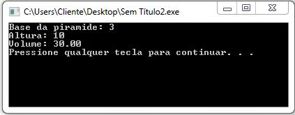 Programando em Pascal, C/C++ e Java: Volume de uma pirâmide em C/C++