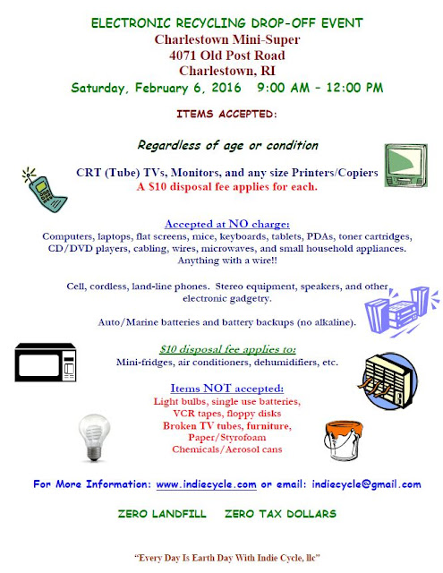 Progressive Charlestown: Week from Saturday - Charlestown e-waste drop-off Progressive Charlestown: Week from Saturday - Charlestown e-waste drop-off