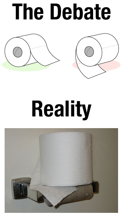 Toilet Paper - The Debate vs. Reality | Funpicc