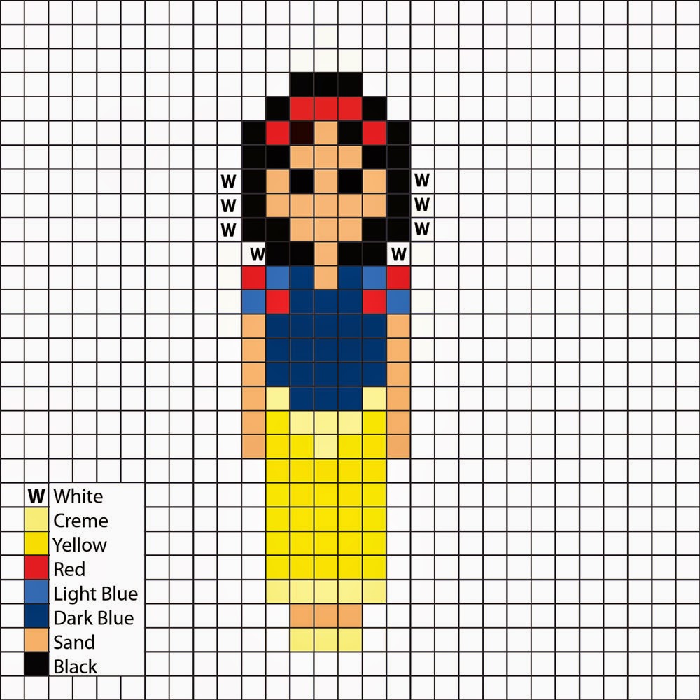 Perler Mania: Disney Princess: Snow White and Snow White in Rags