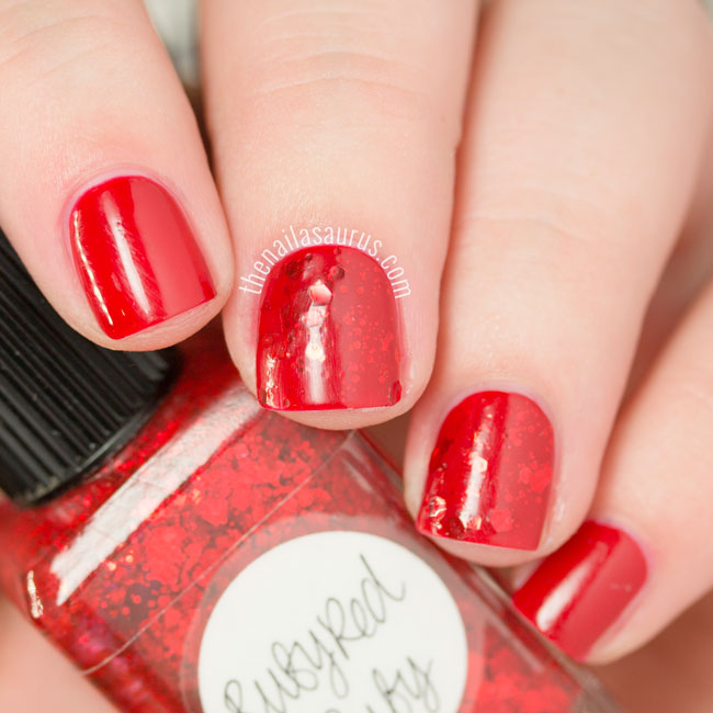 The Nailasaurus | UK Nail Art Blog - 31DC2015: Red Nails with Barry M and Lynnderella - The ...