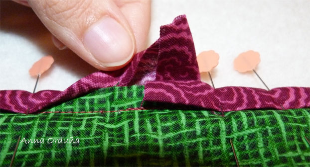 Anna Orduña - Mi Rincón de Patchwork: Tutorial: Bies simple para Quilts rectos