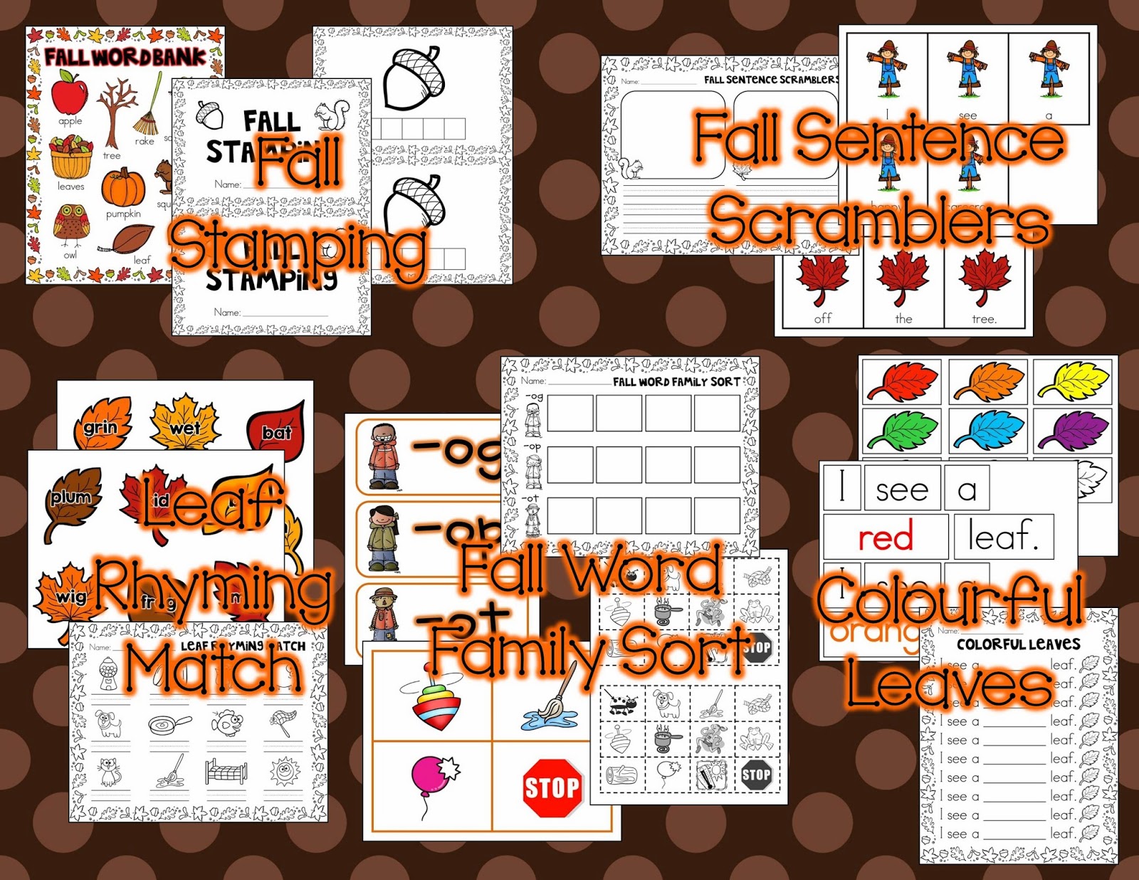 First Grade Garden: New Word Work Packs