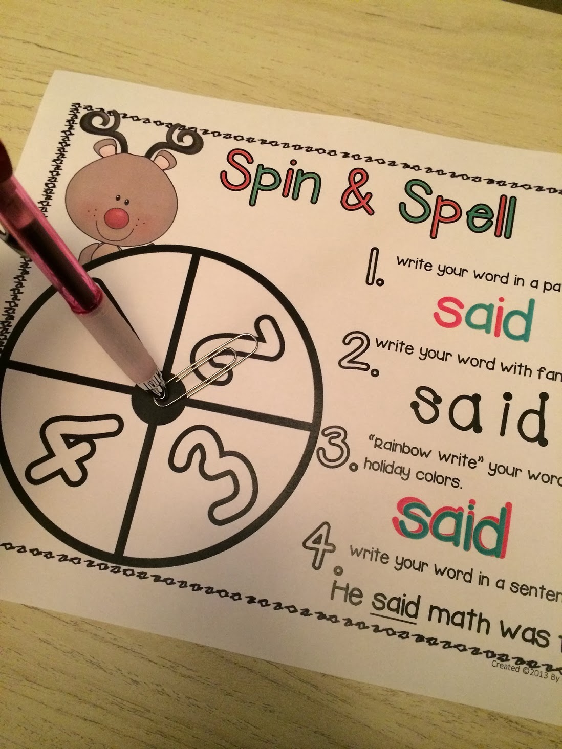 Spin & Spell Christmas: Word Work Freebie! - Miss DeCarbo
