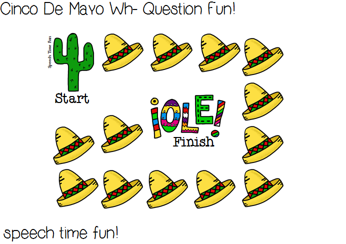 Cinco De Mayo Wh- Question Fun! - Speech Time Fun: Speech and Language ...