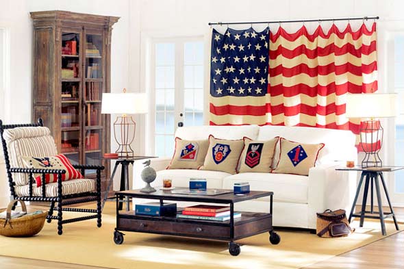 Inspired Whims: Red, White, & Blue Decor