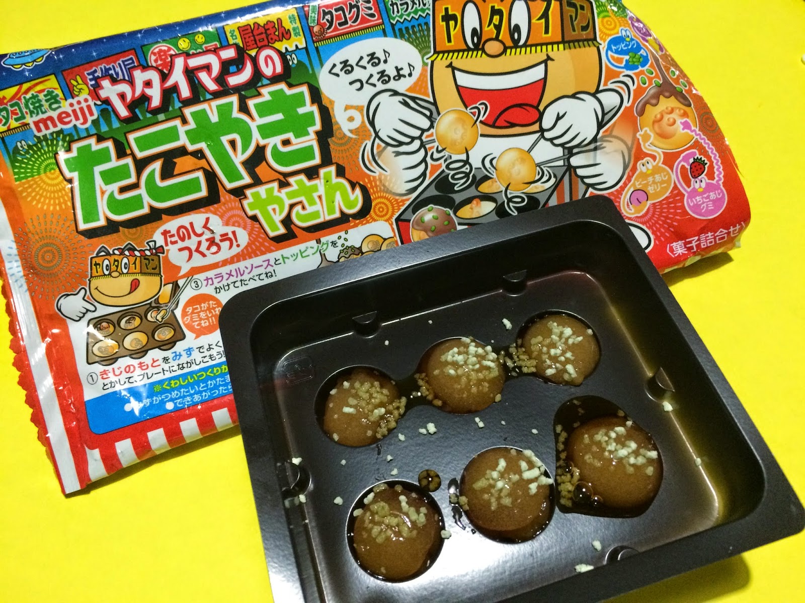 DIY Meiji Takoyaki Candy Kit Tutorial and Review - mika's online diary