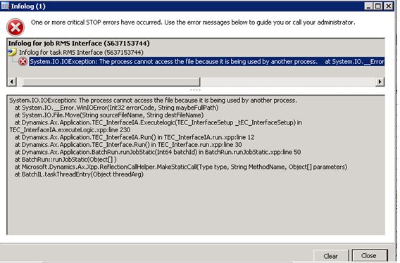 Hussain's Dynamics AX blog: System.IO.IOException: The process cannot ... Hussain's Dynamics AX blog: System.IO.IOException: The process cannot ...