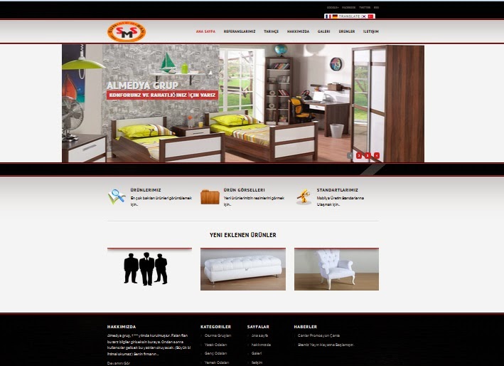 PHP Mobilya(Kurumsal ve Ürün Satış) Scripti - Script Hocasi