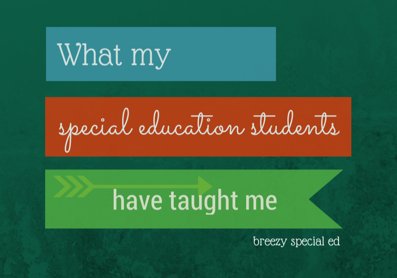 What I Have Learned from My Students - Breezy Special Ed