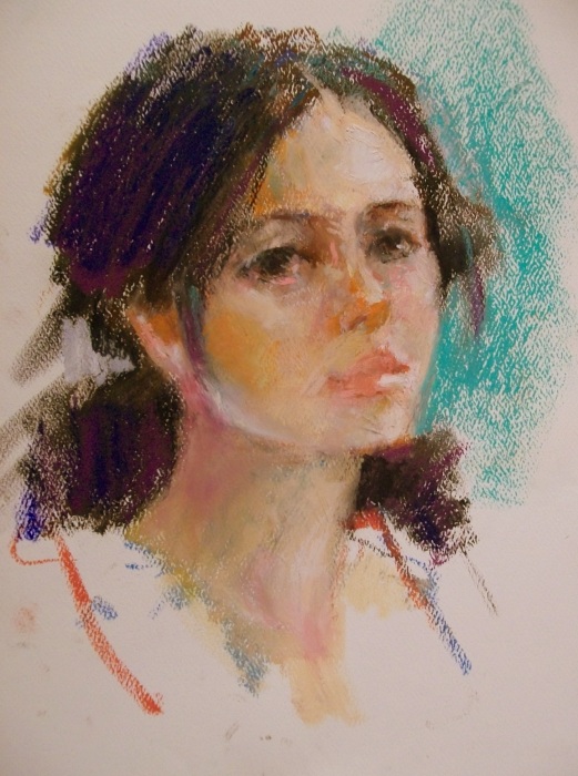 The Oil Pastel Review A Little Smile Original Oil Pastel Portrait the-oil-pastel-review-a-little-smile-original-oil-pastel-portrait