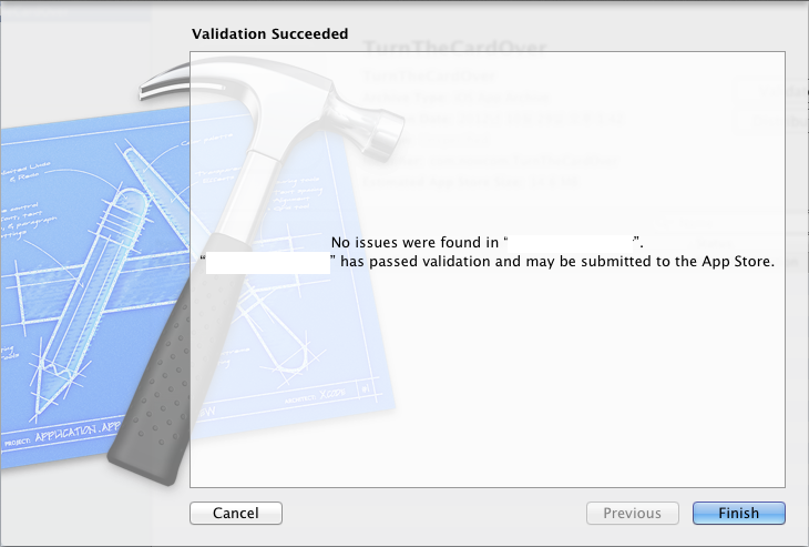 iOS Binary Upload시 no suitable application records were found 에러